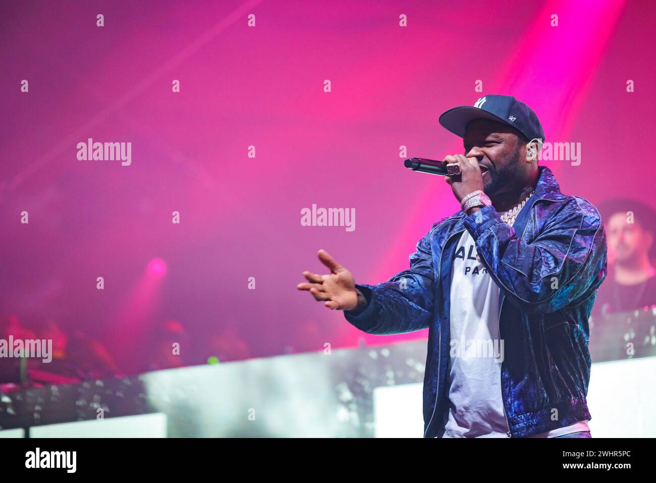 Las Vegas, NV, USA. 10th Feb, 2024. 50 Cent pictured performing at the ...