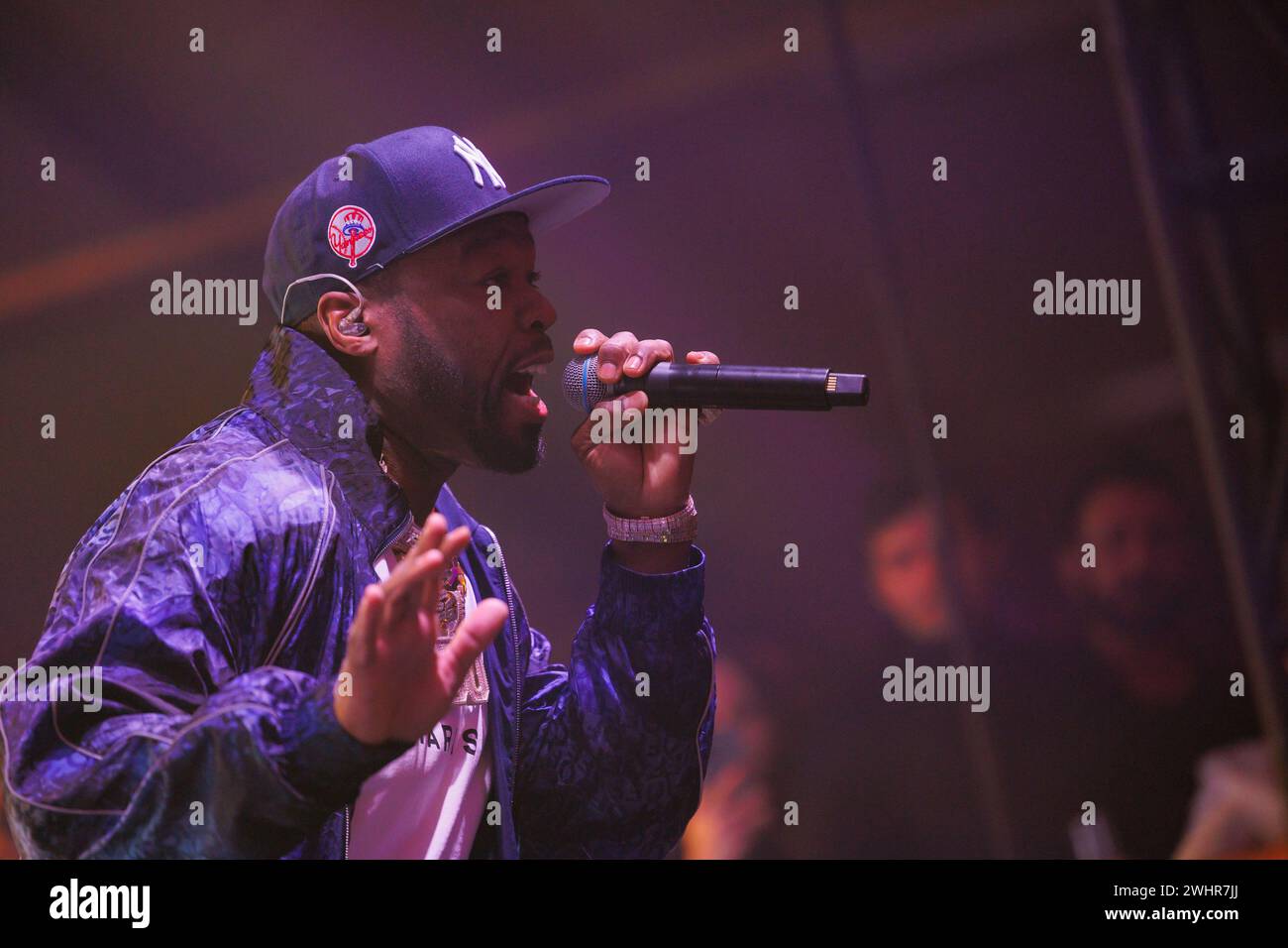 Las Vegas, NV, USA. 10th Feb, 2024. 50 Cent pictured performing at the ...