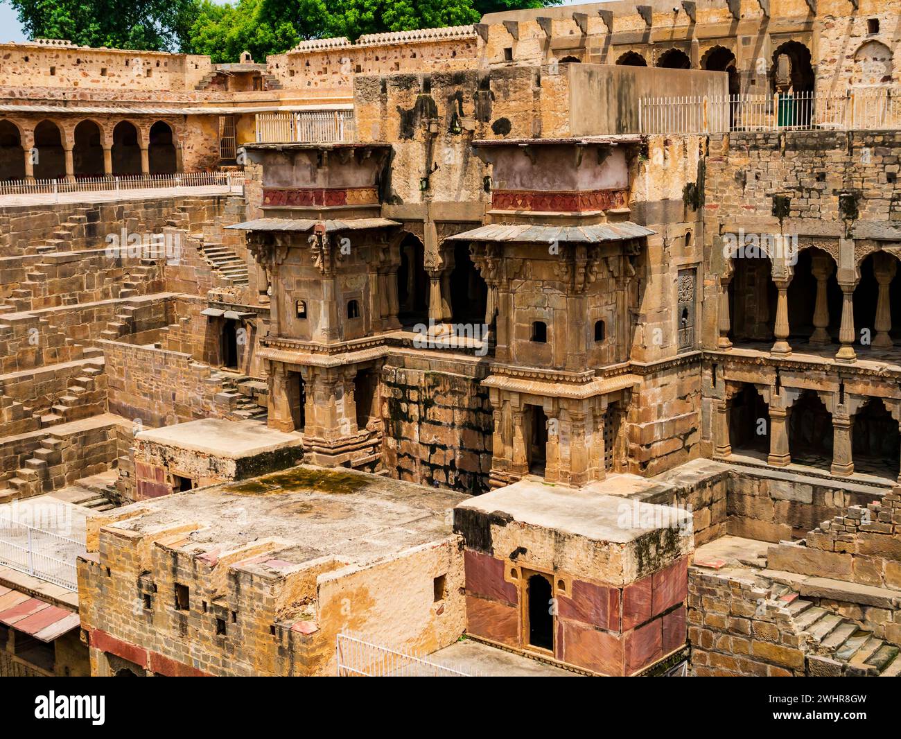 Stunning pavillon of Chand Baori, the oldest and deepest stepwell in ...