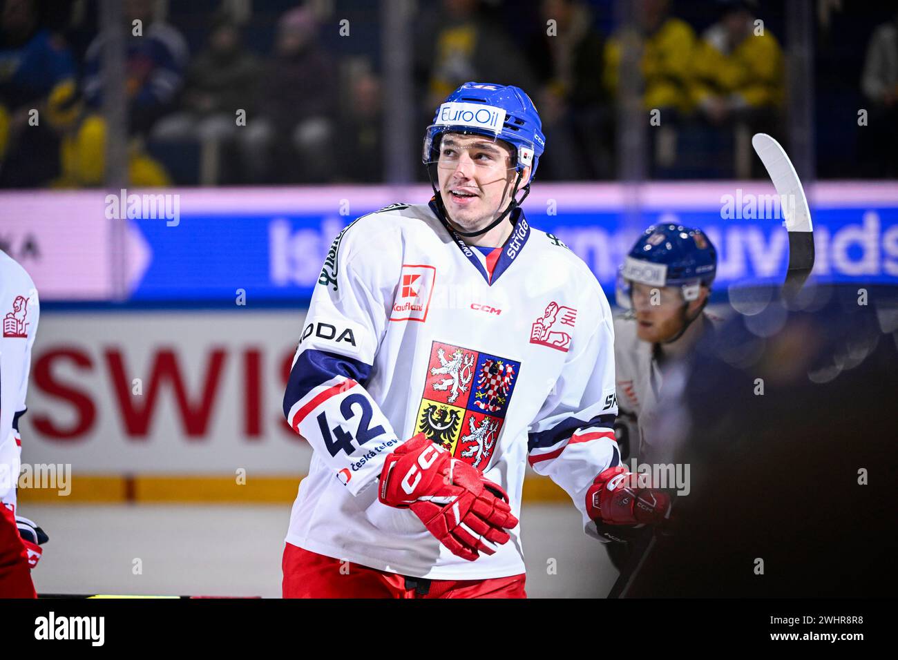 Jubilation in the Czech Republic after 3-4 during Sunday's ice hockey match in the Beijer Hockey ...