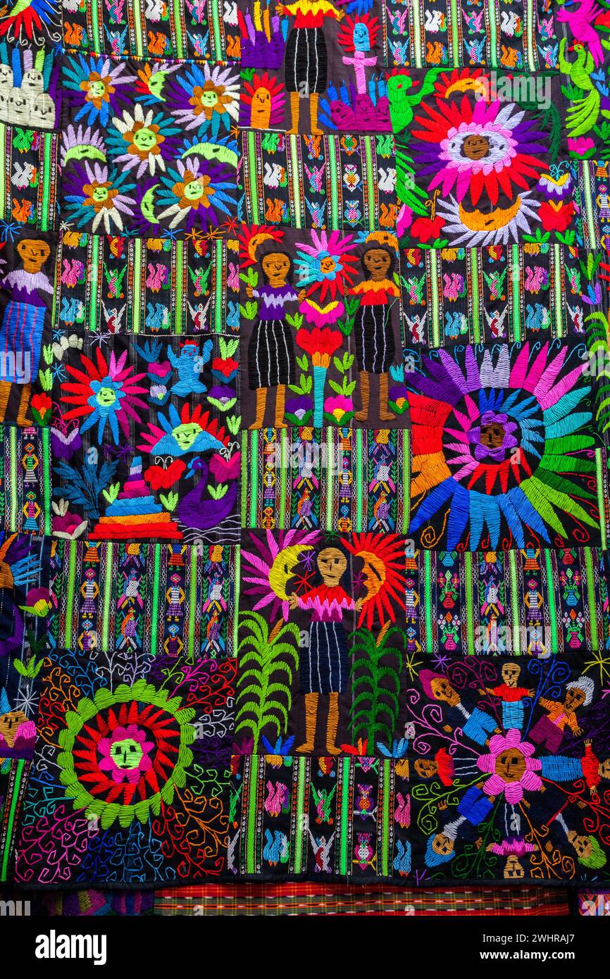 Chichicastenango, Guatemala. Quiche Indian Fabric for Sale in the ...