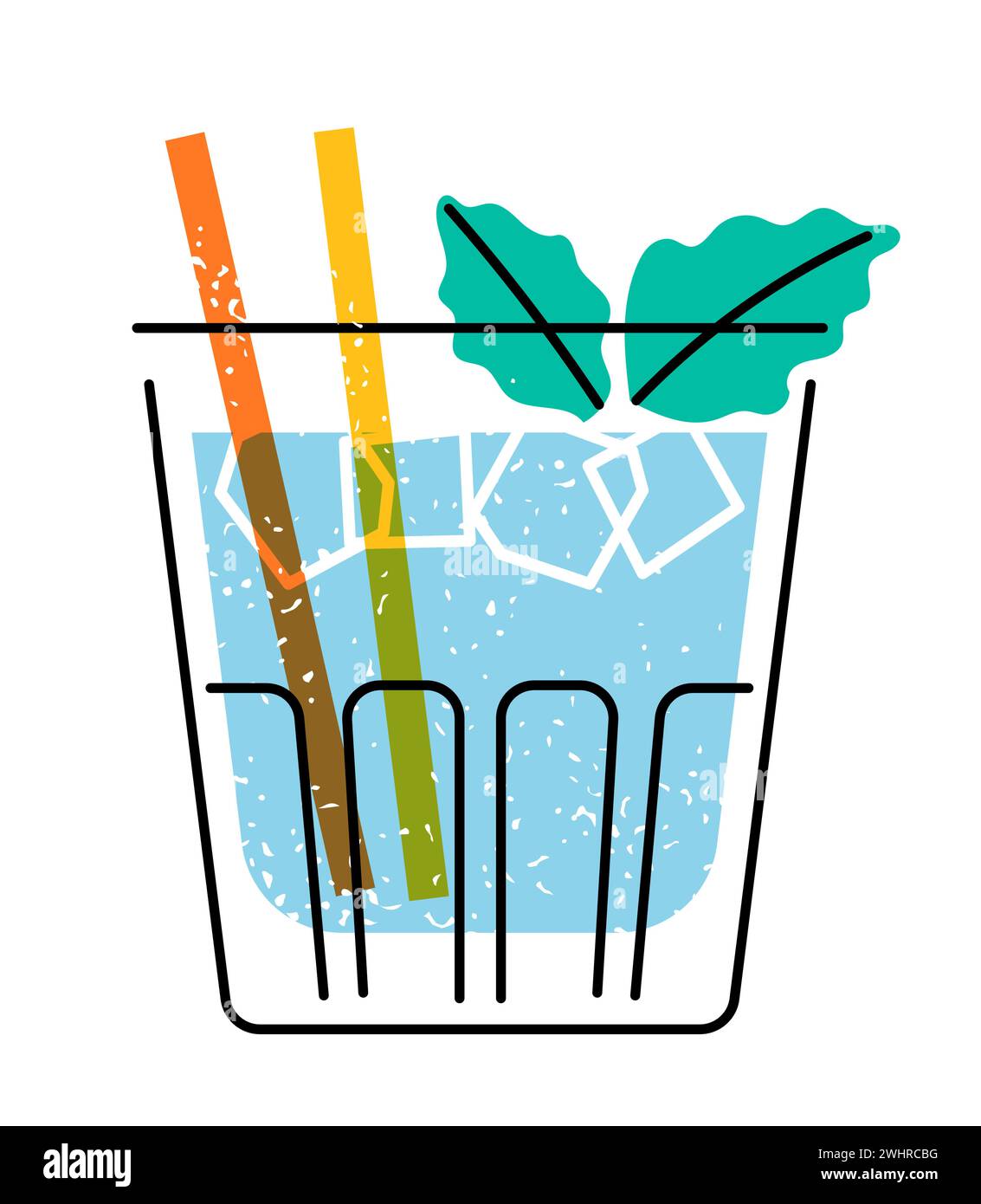 Cocktail glass drink vector illustration Stock Vector Image & Art - Alamy