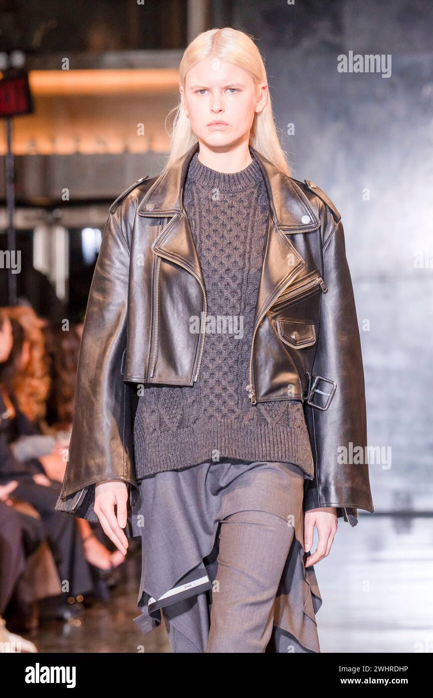 New York, United States. 10th Feb, 2024. A model walks the runway at ...