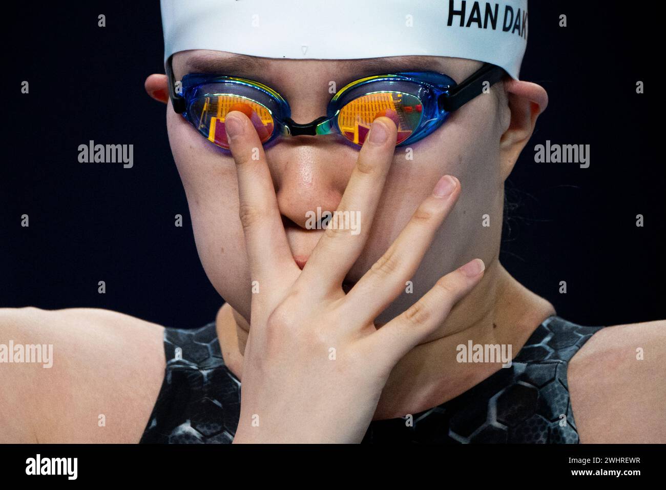 Dakyung Han of Korea competes in the swimming women's 400m freestyle ...