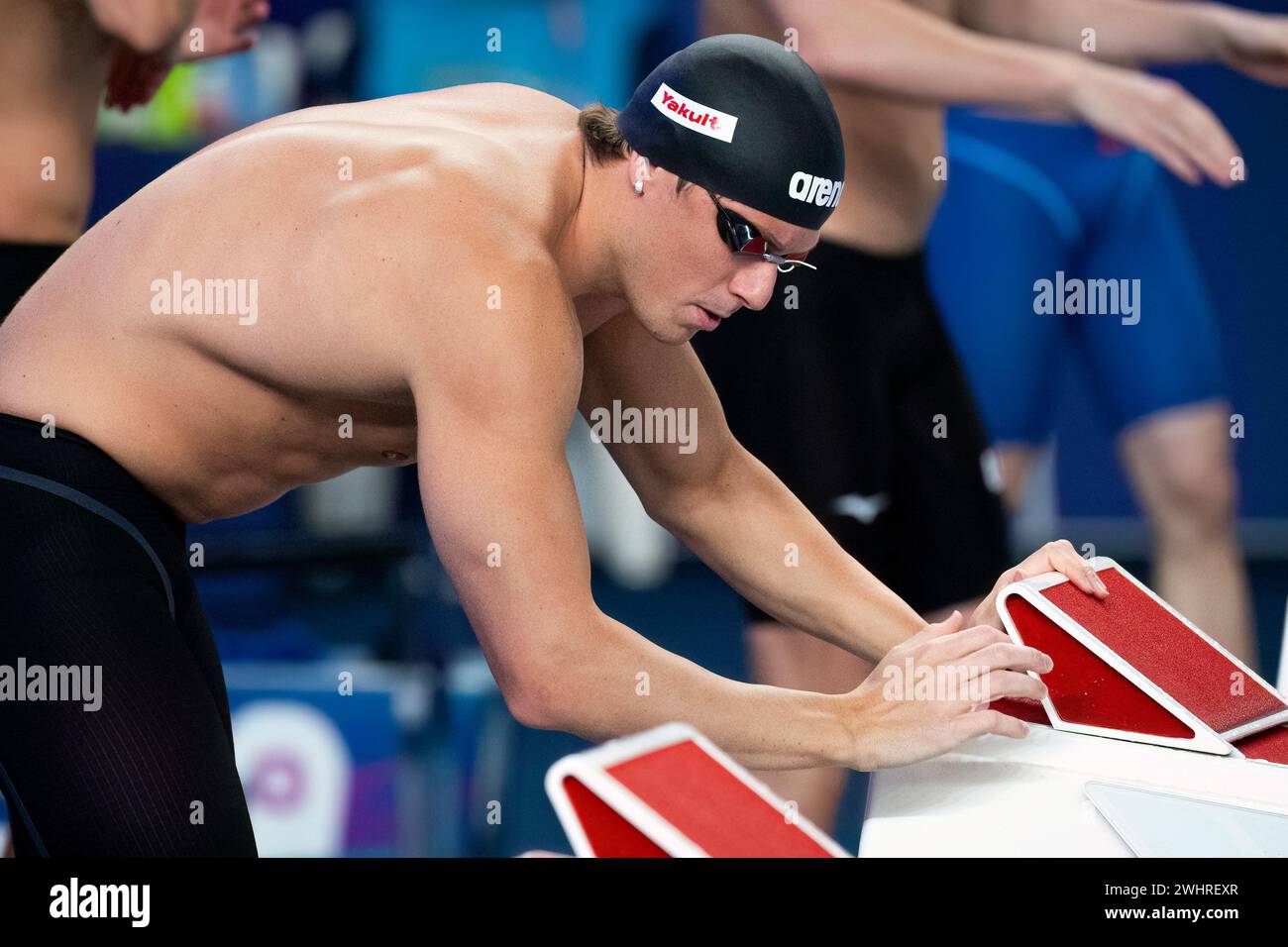 Nicolo Martinenghi of Italy competes in the swimming men's 100m ...