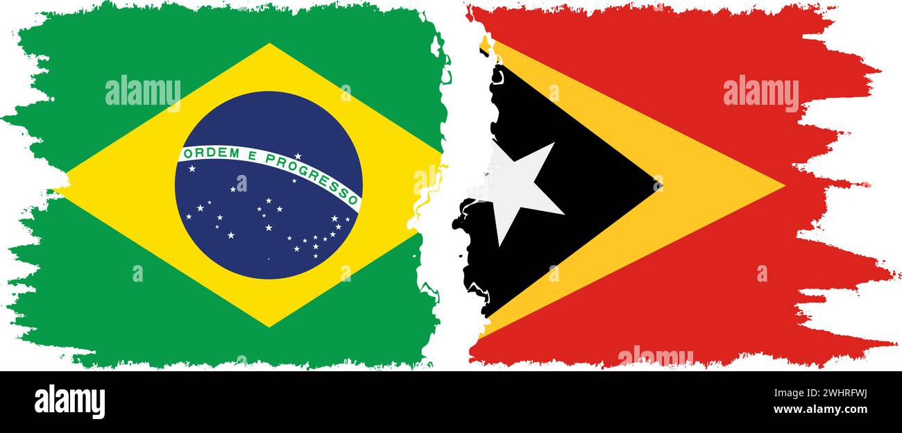 Brazil east timor flag hi-res stock photography and images - Alamy