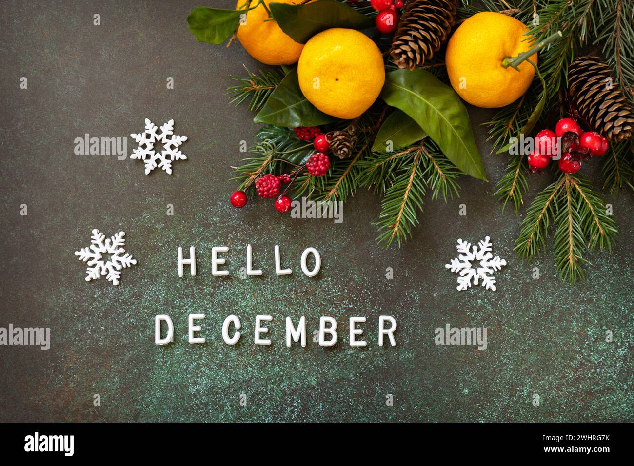 Hello december hi-res stock photography and images - Alamy