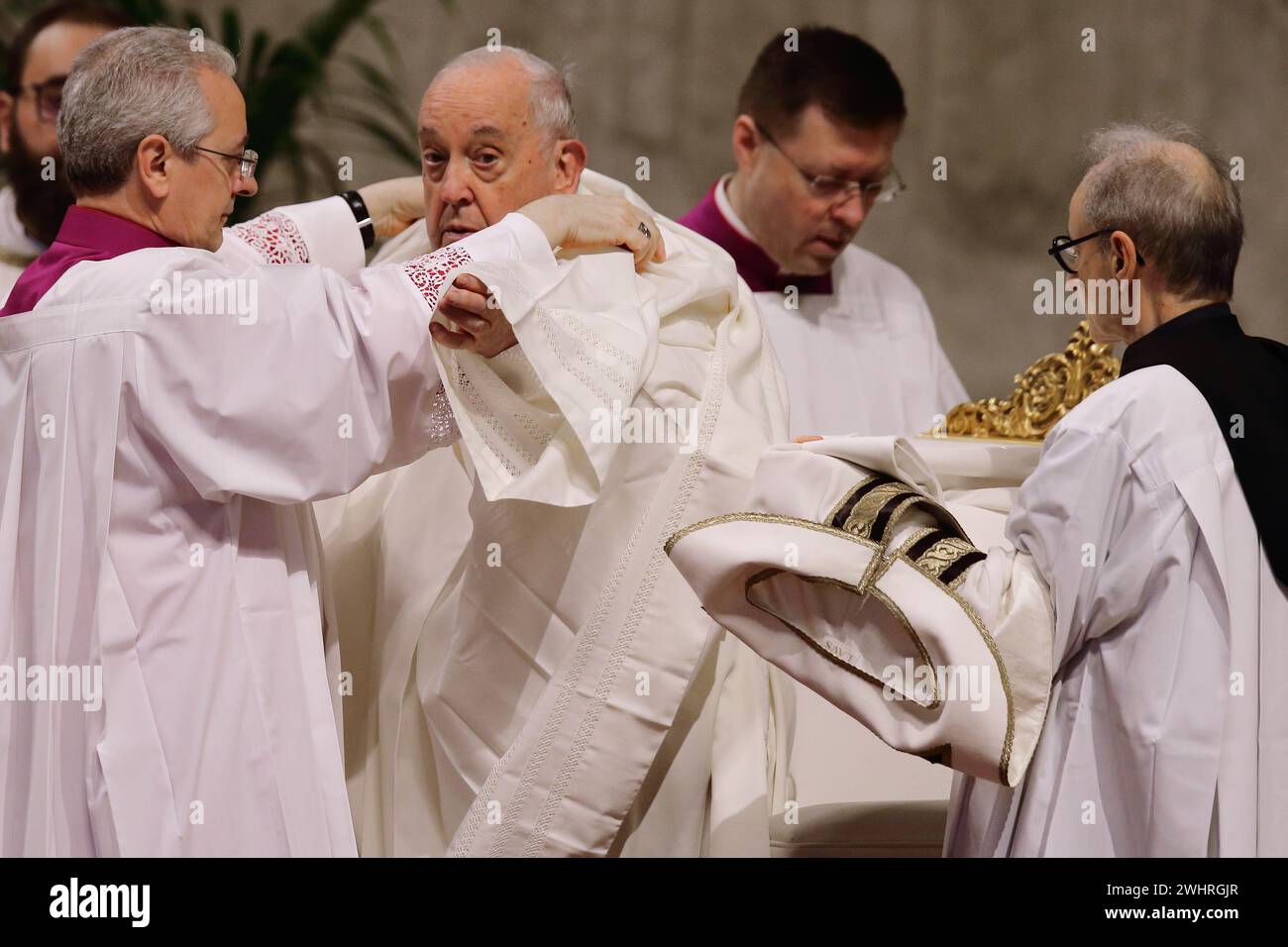 February 11, 2024 - Argentine President JAVIER MILEI attended the Holy ...
