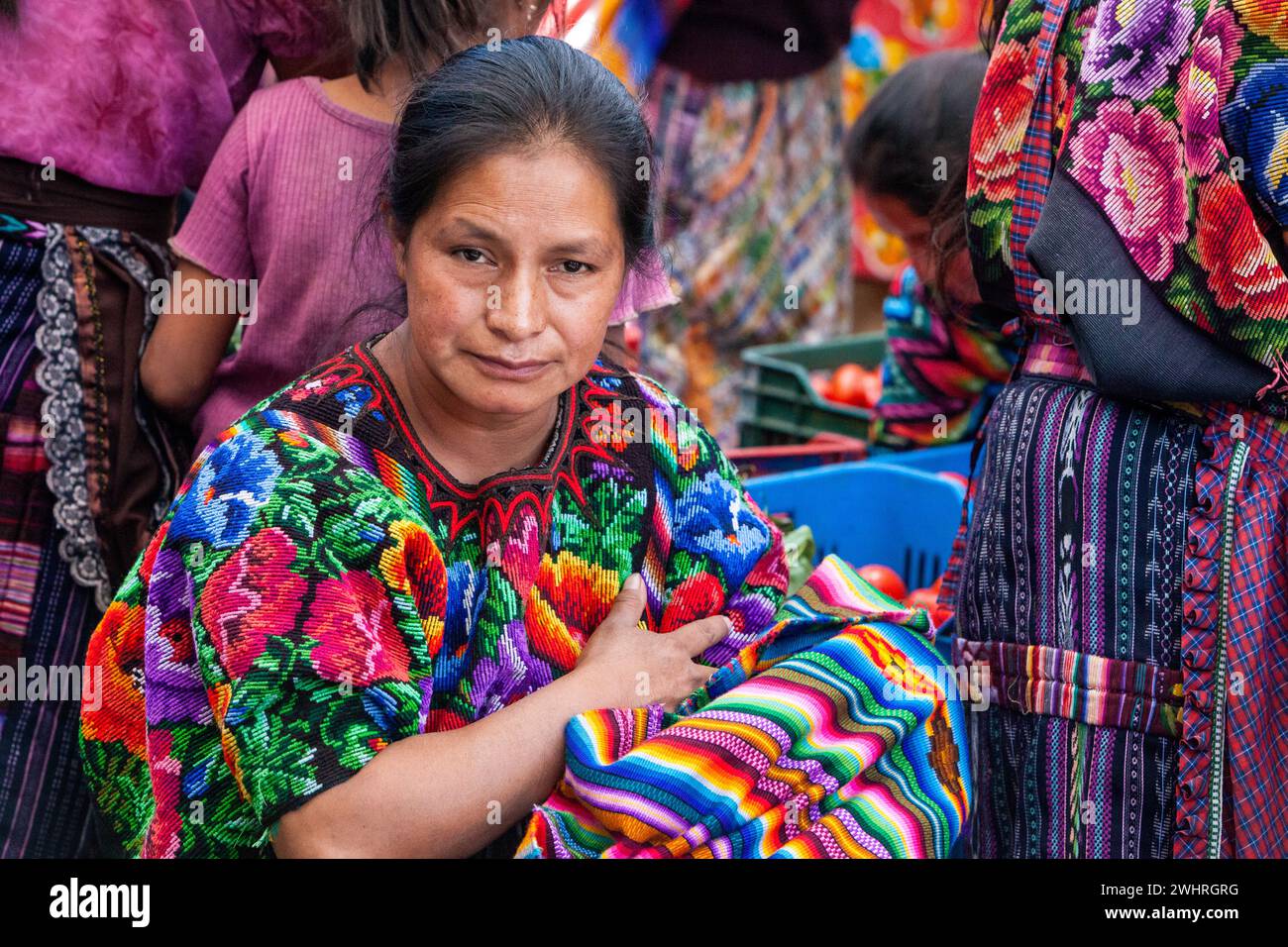 Chichicastenango, Guatemala. Quiche (Kiche, K'iche') Woman in the ...