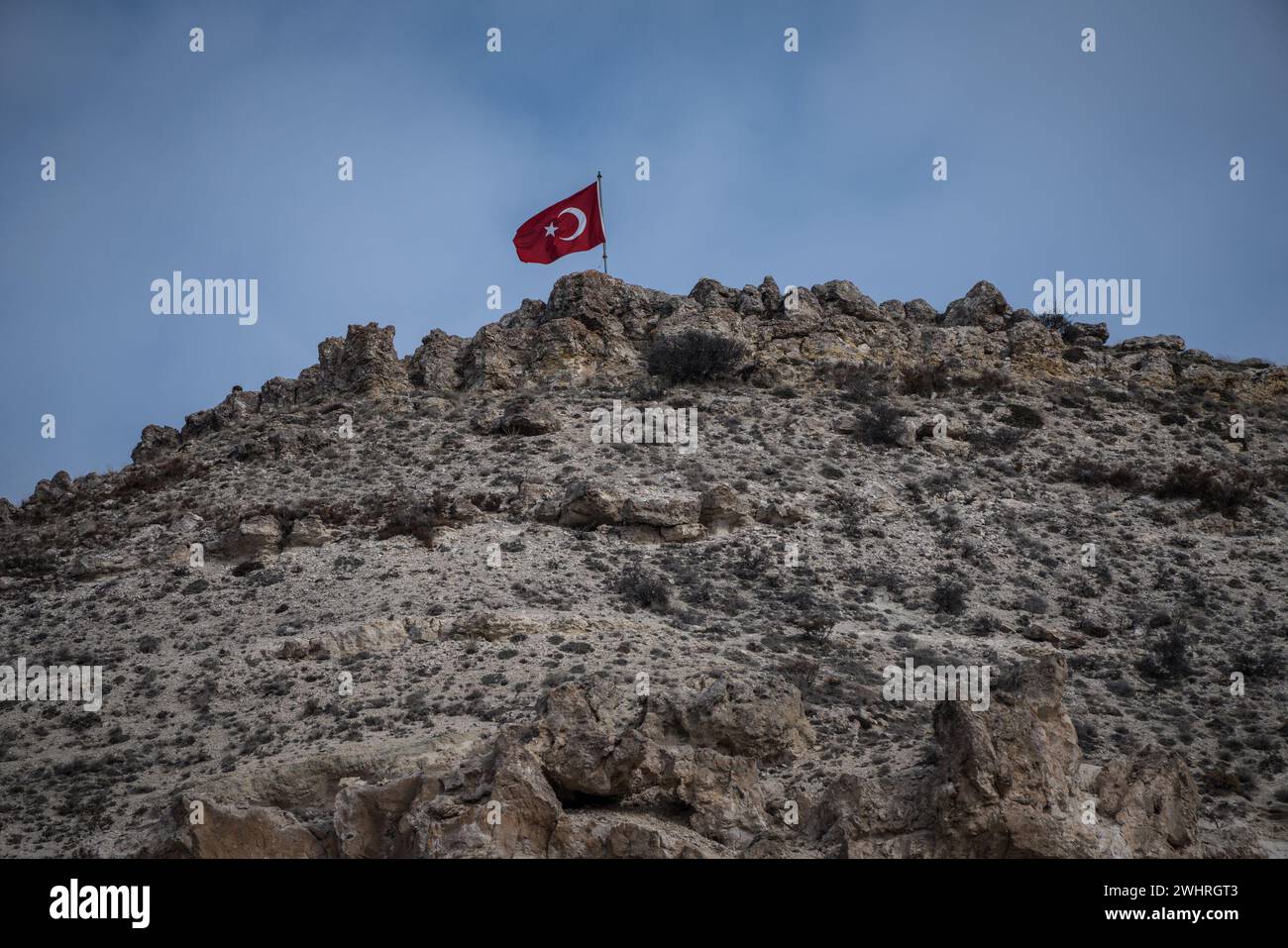 Turkish flag in cappadocia turkey hi-res stock photography and images ...