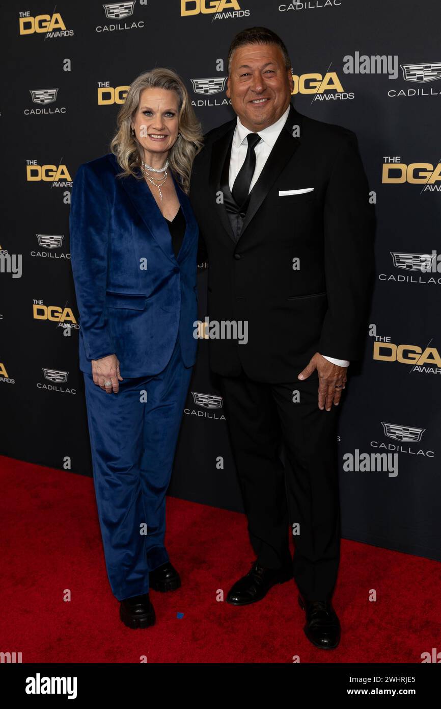 Beverly Hills, USA. 10th Feb, 2024. Liz Patrick and Michael Mancini ...