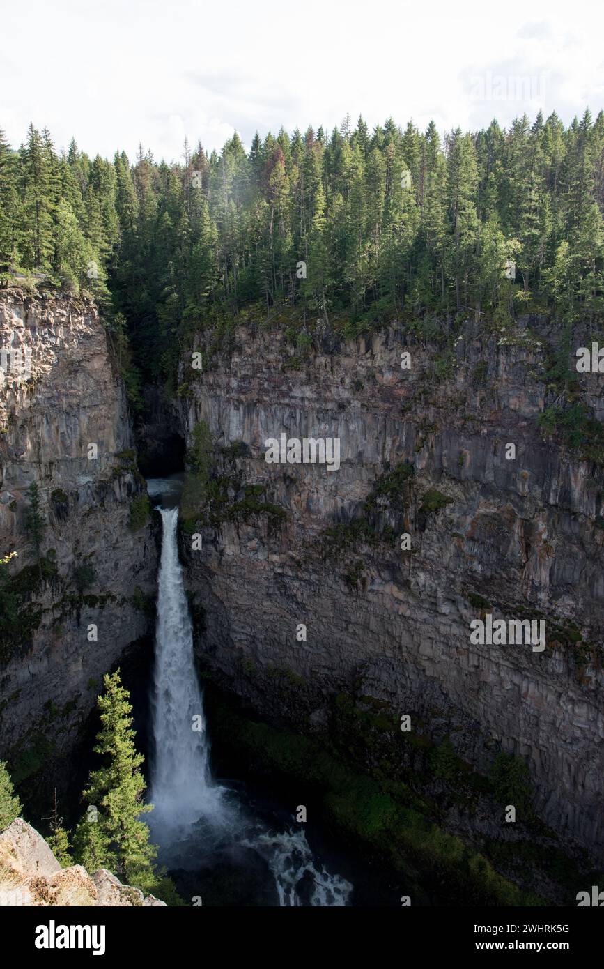 Spahats Creek Falls are is a spectacular waterfall falling around t0 ...