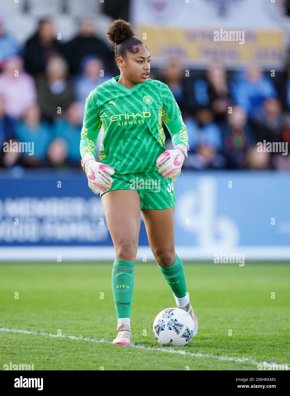 Manchester City goalkeeper Khiara Keating during the Adobe WFA Cup ...