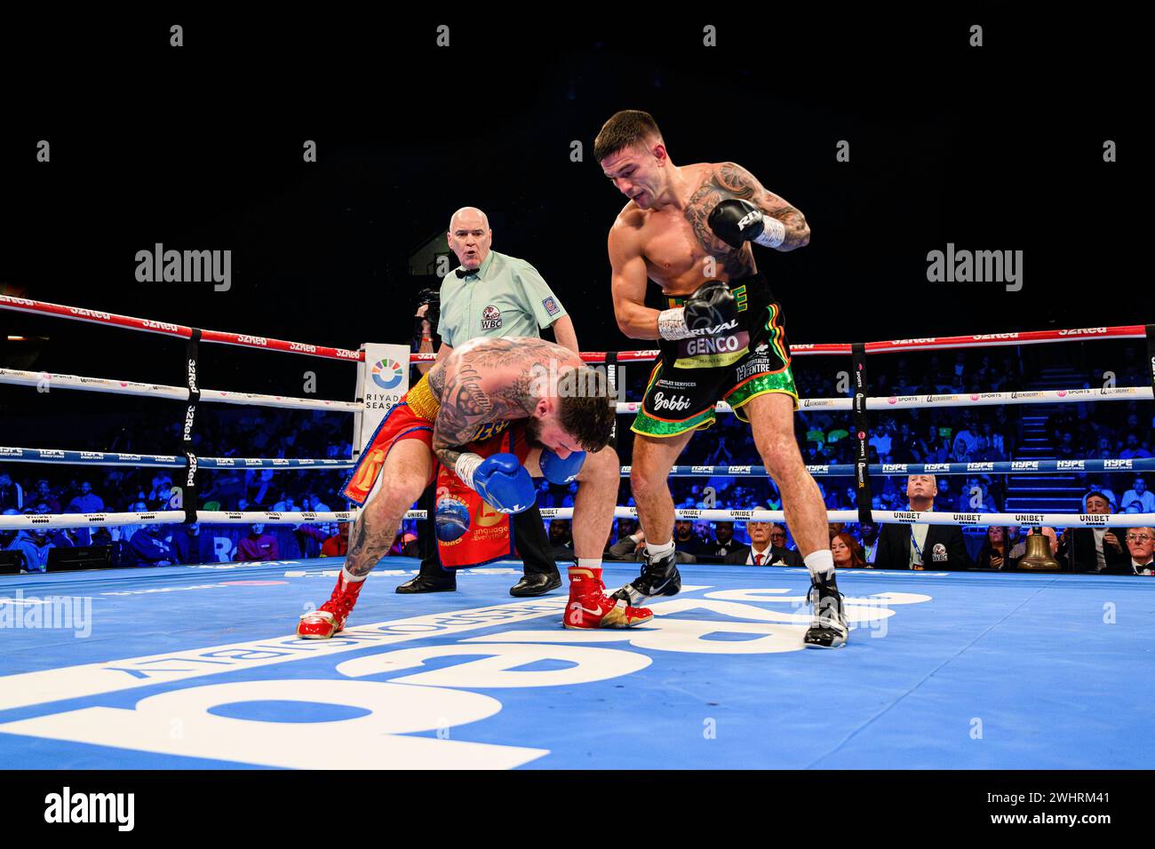LONDON, UNITED KINGDOM. 10 Feb, 24. Sam Noakes vs. Lewis Sylvester ...
