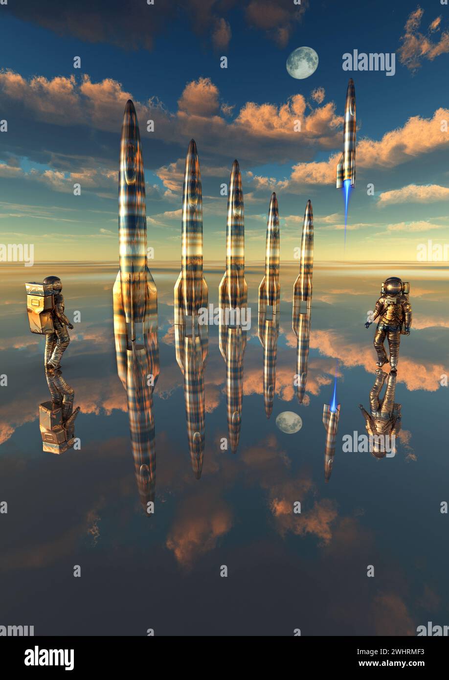 Space Rocket Base Stock Photo - Alamy