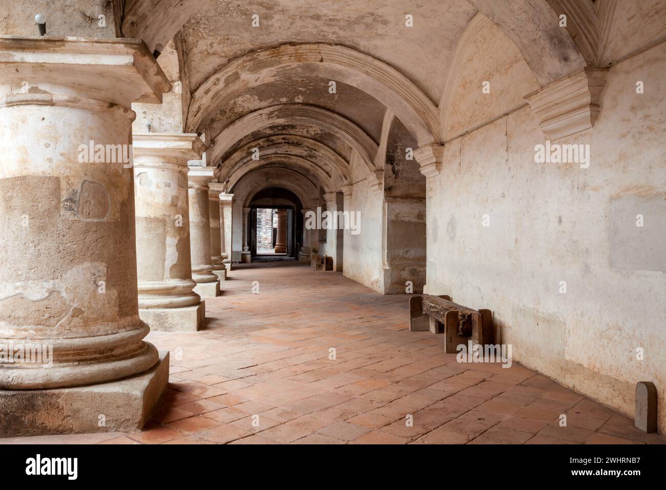 Antigua guatemala capuchinas convent built 1736 hi-res stock ...