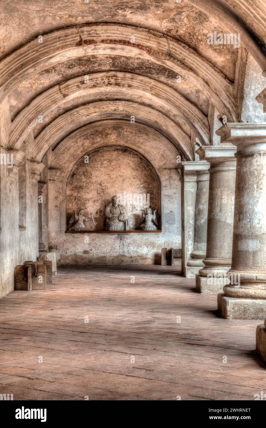 Antigua, Guatemala. Capuchinas Convent, Built 1736. Ground-level ...