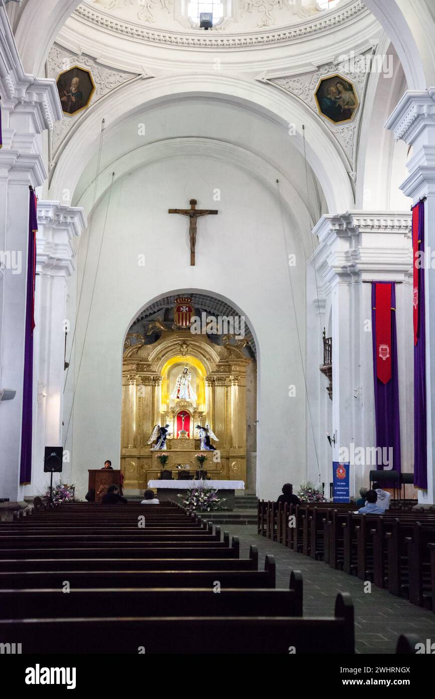 Antigua, Guatemala. La Merced Church, Interior Stock Photo - Alamy