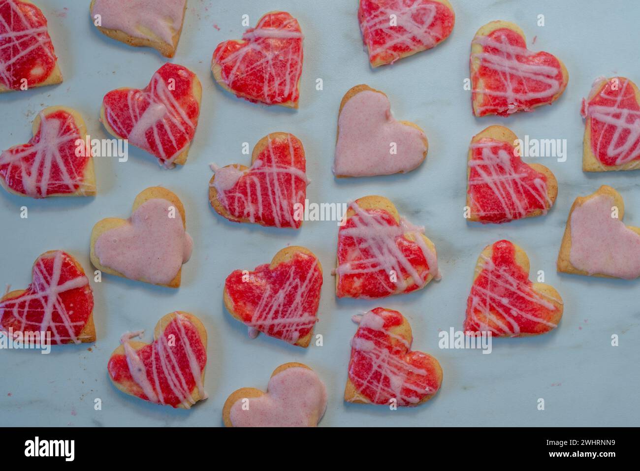 Valentines day cookies Stock Photo - Alamy