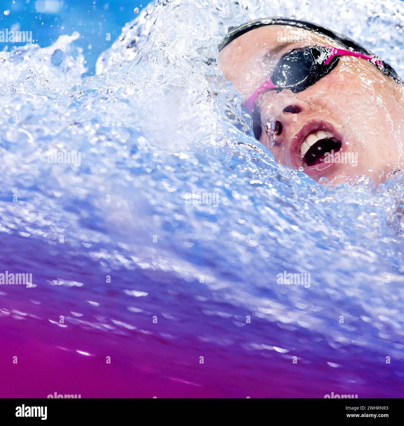 DOHA - Imani de Jong in action in the women's 400 freestyle during the ...