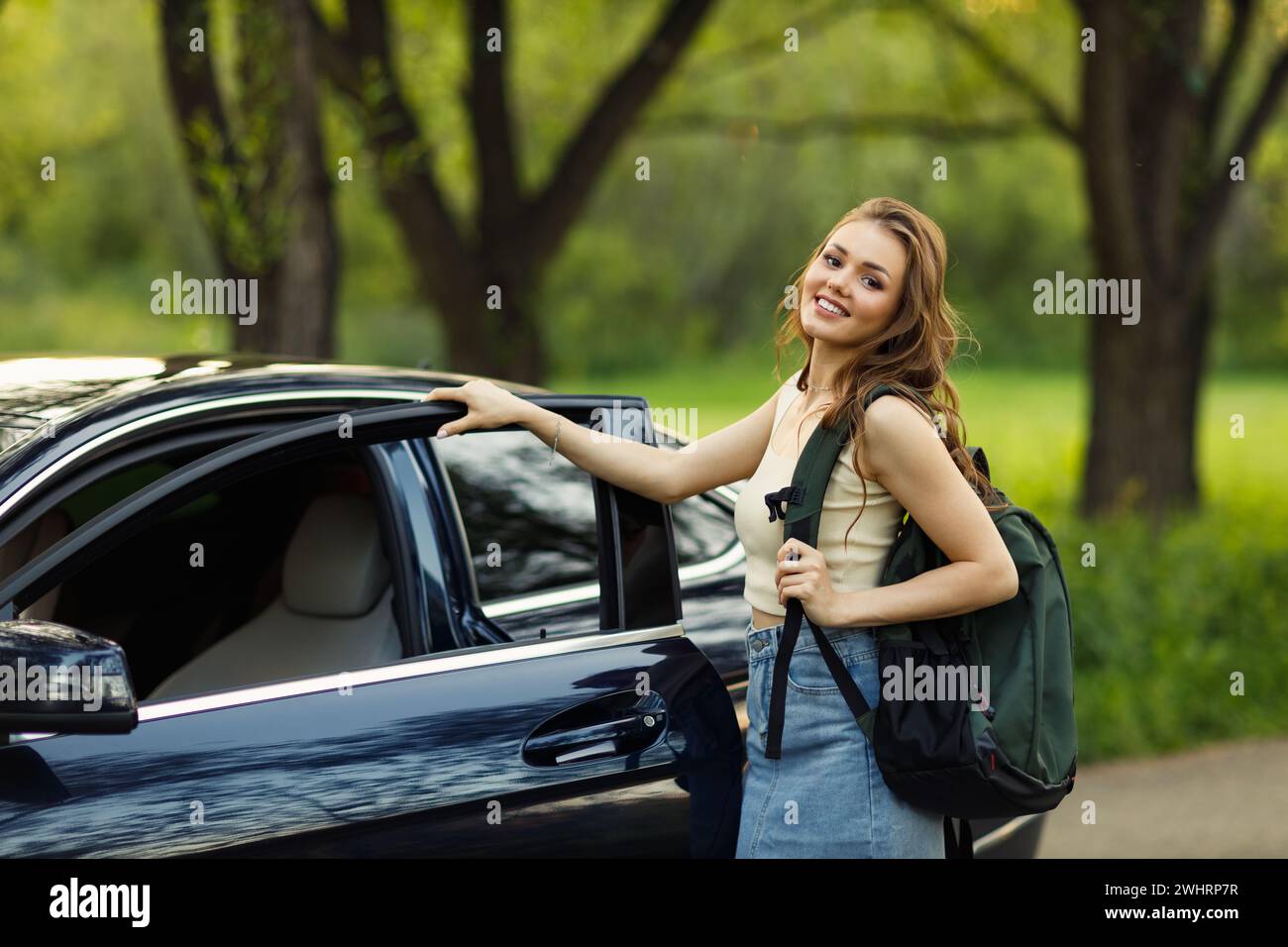 Adult car driver and smile hi-res stock photography and images - Alamy