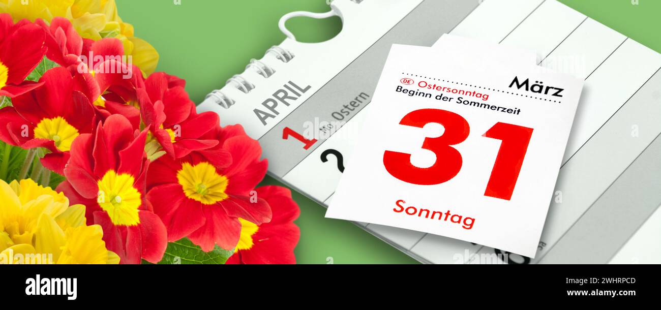 Deutscher Kalender 2024 Ostern 31. März und 1. April Feiertage ...
