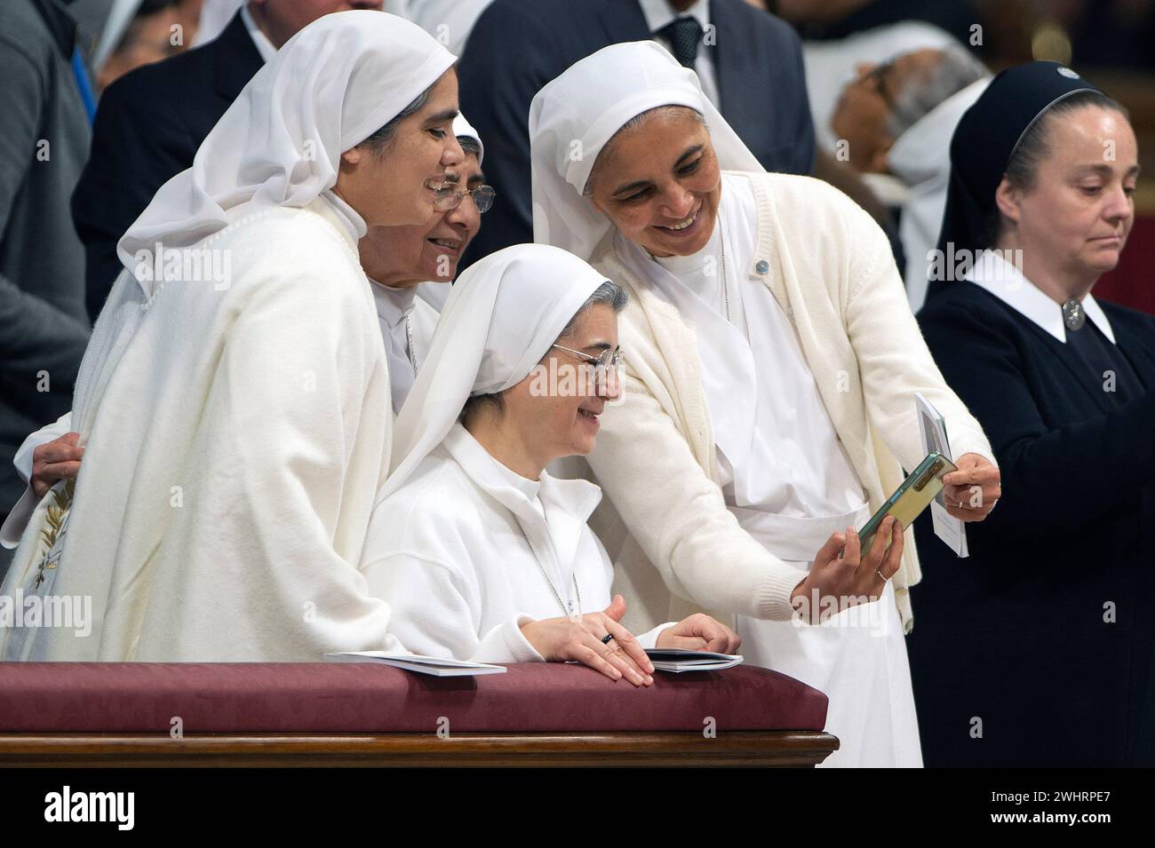 Italy, Rome, Vatican, 2024/2/11.Pope Francis celebrates a Holy Mass for ...