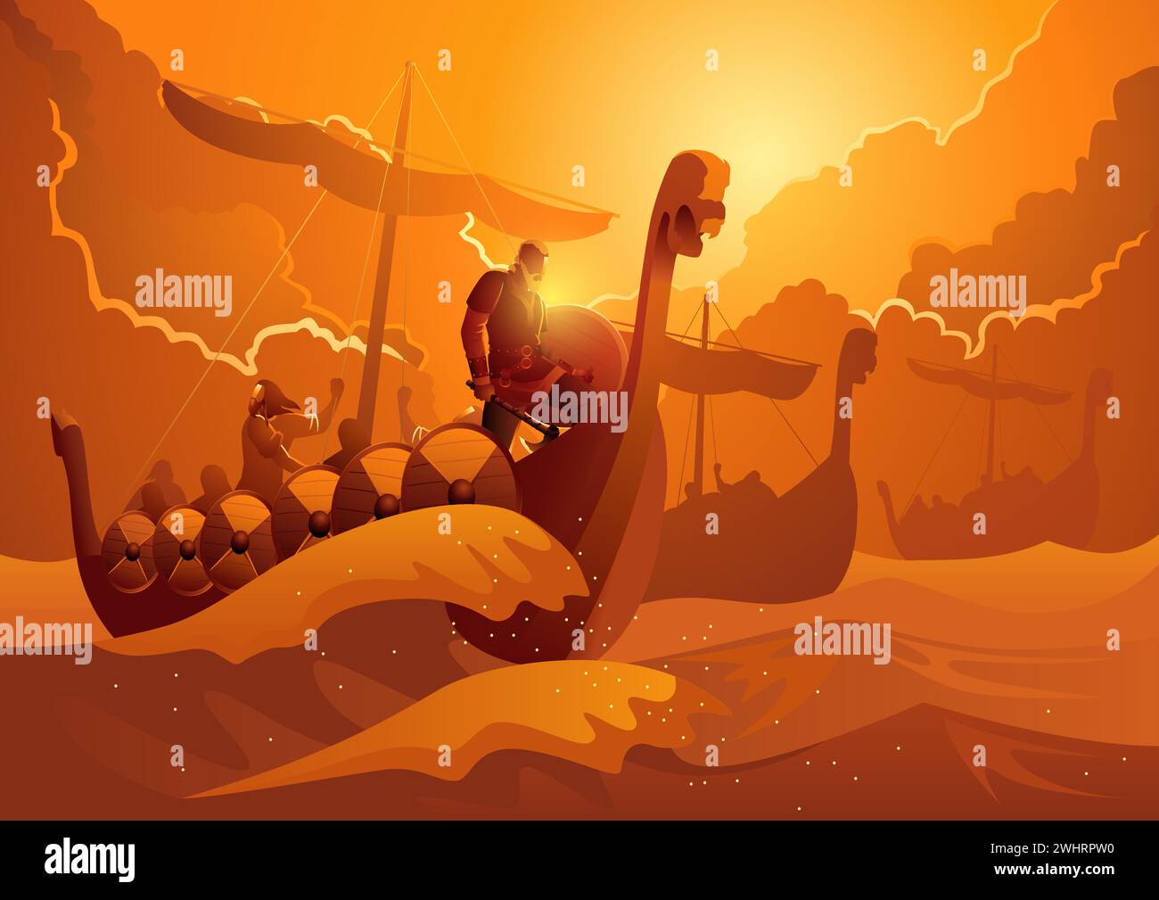 Viking invasion Stock Vector Images - Alamy