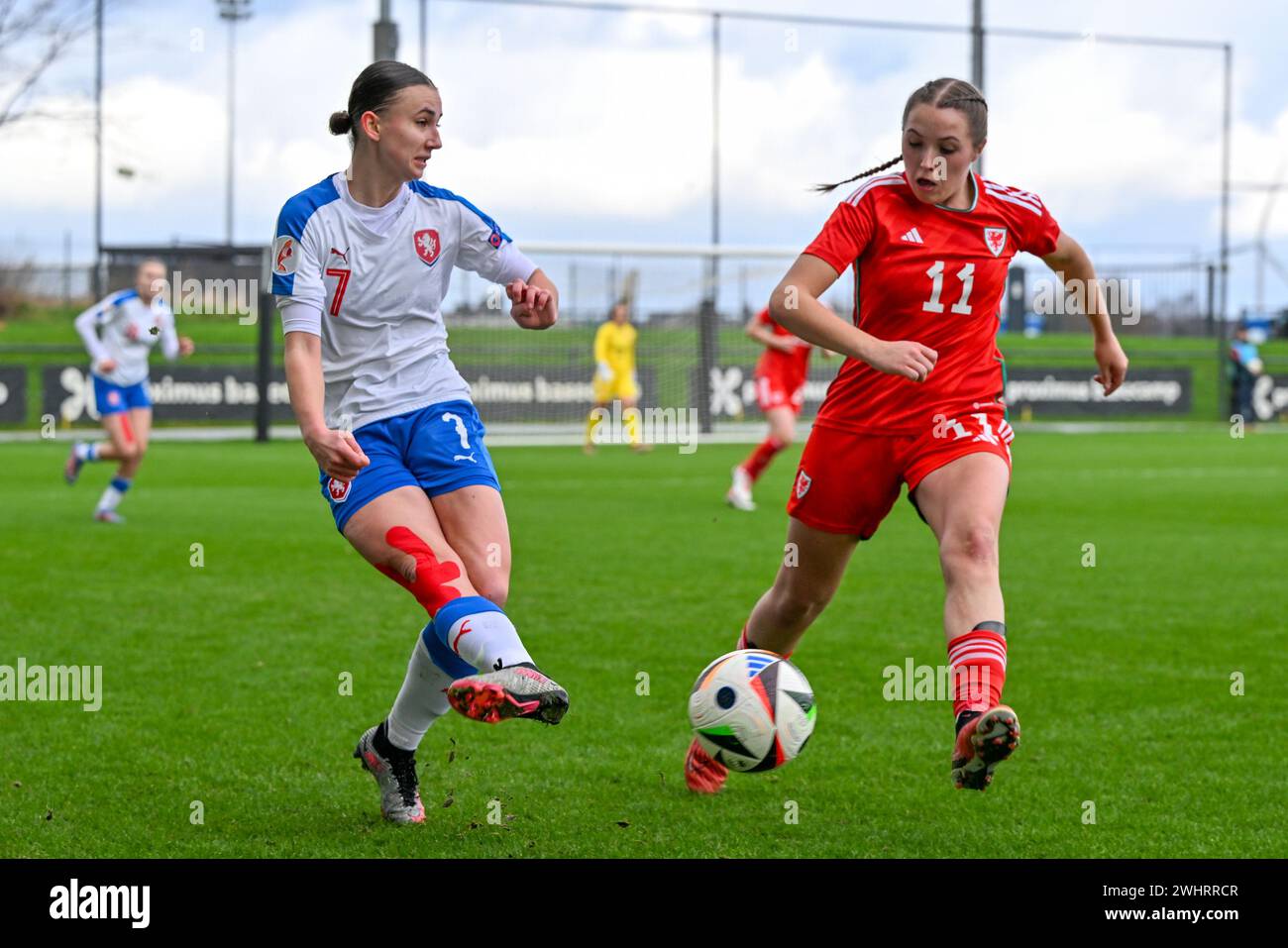 Tubize, Belgium. 11th Feb, 2024. Ellen Eiseltova (7) of Czechia ...