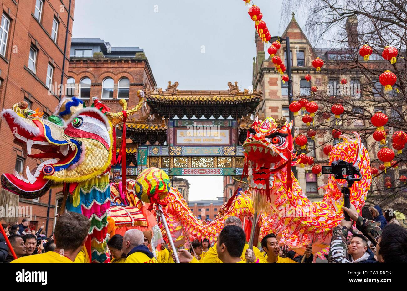 EDITORIAL USE ONLY Performers Manchester's China Town, take part in the ...