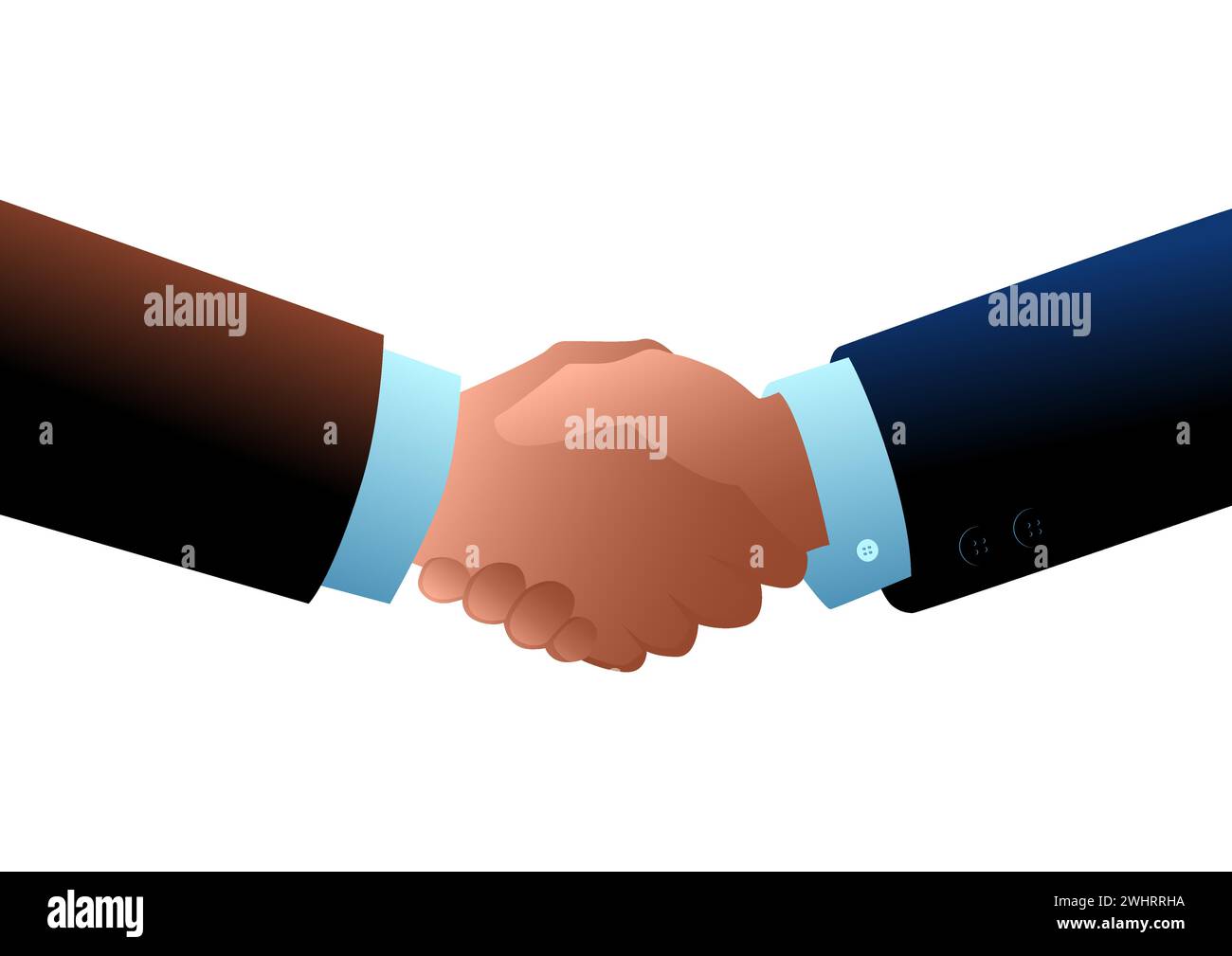 Business concept of shaking hands, vector illustration Stock Vector ...
