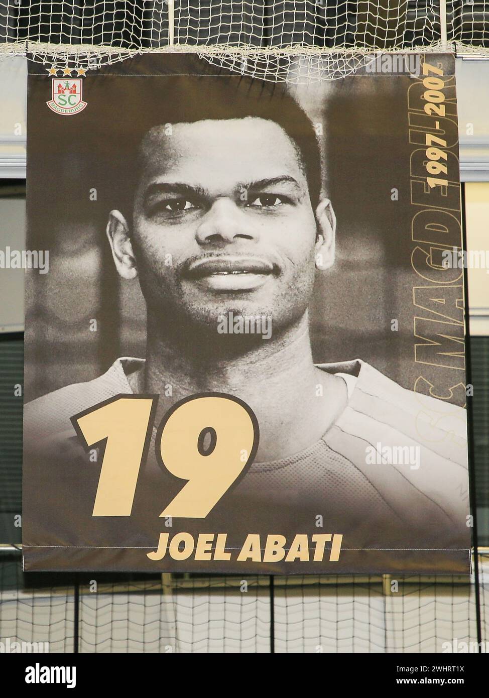 Legend Joel Abati in the new SC Magdeburg Hall of Fame in the GETEC ...