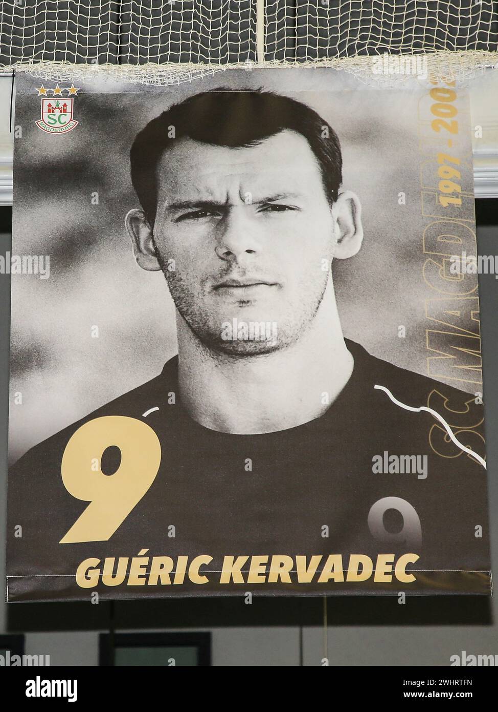 Legende Gueric Kervadec in der Neuen Hall of Fame des SC Magdeburg in der GETEC-Arena Magdeburg ...