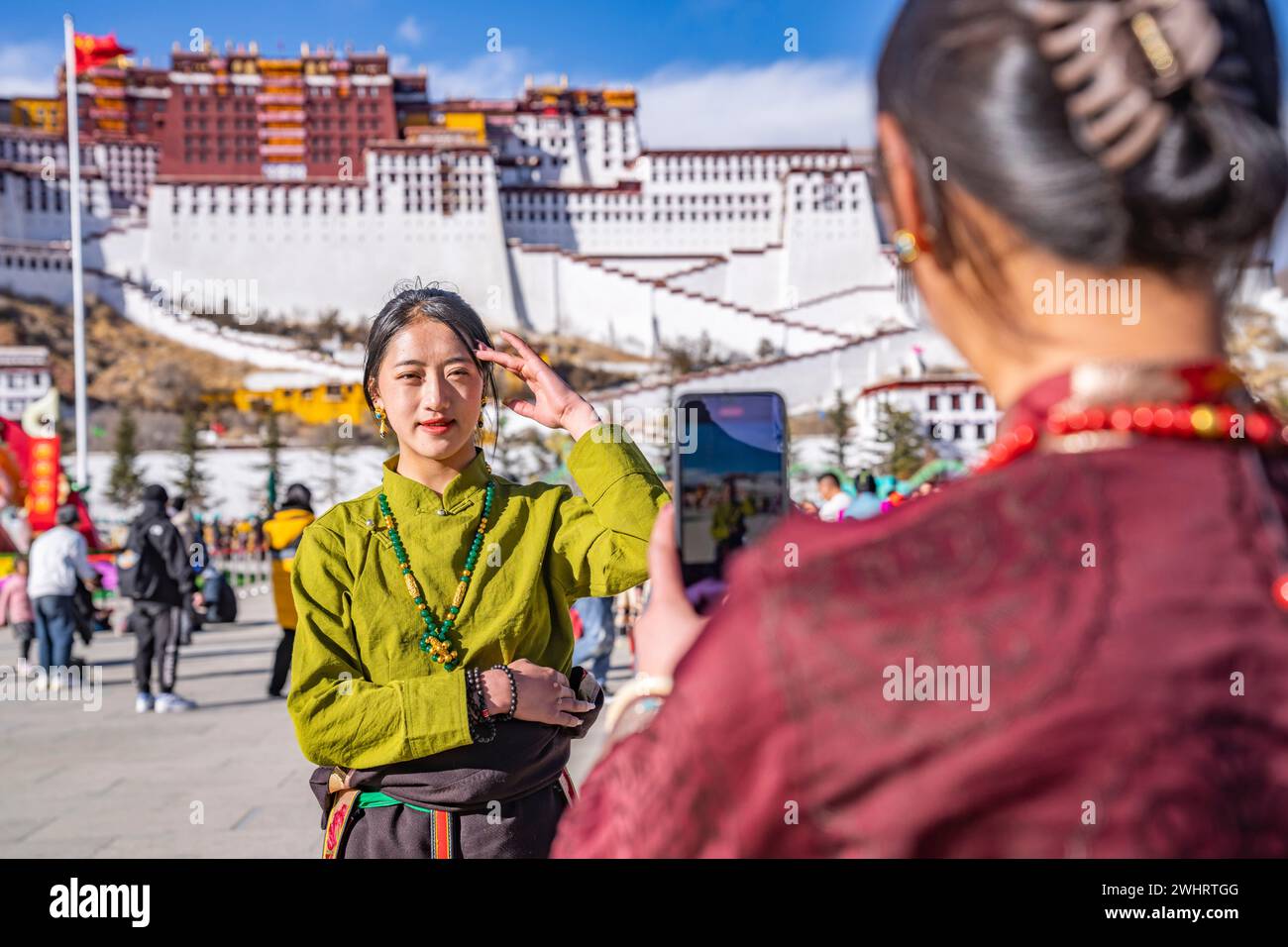 Lhasa, China's Xizang Autonomous Region. 11th Feb, 2024. A tourist ...