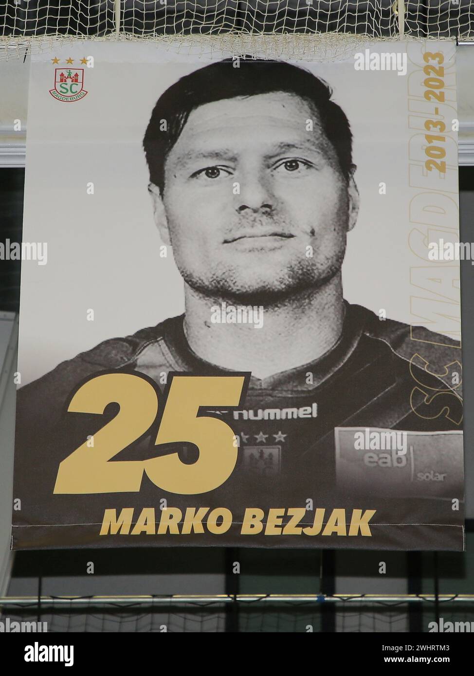 Legend Marko Bezjak in the new SC Magdeburg Hall of Fame in the GETEC ...