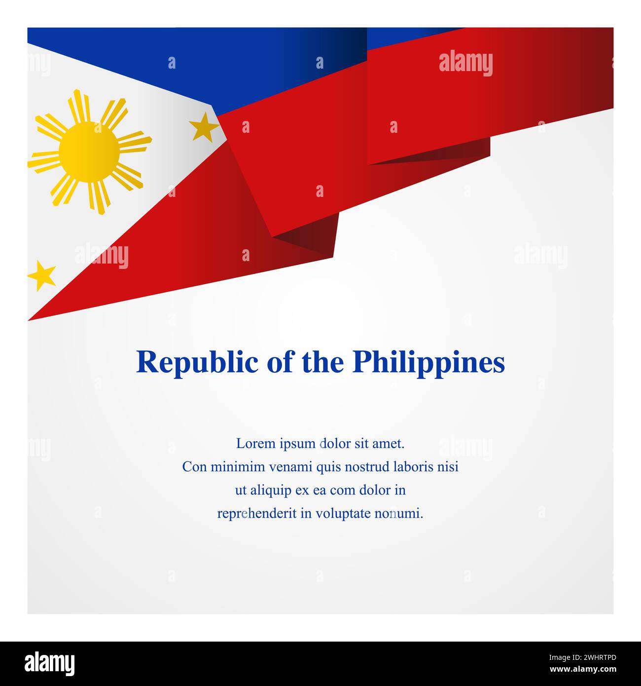 Philippines insignia in pop art style, Independence, commemoration day ...