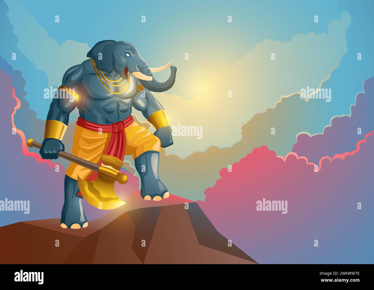 Ganesha pose hi-res stock photography and images - Alamy