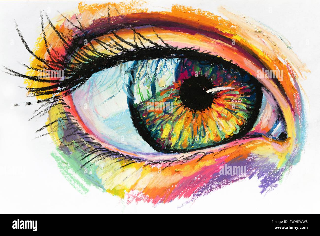 Conceptual abstract picture of the eye. Conceptual abstract closeup of ...