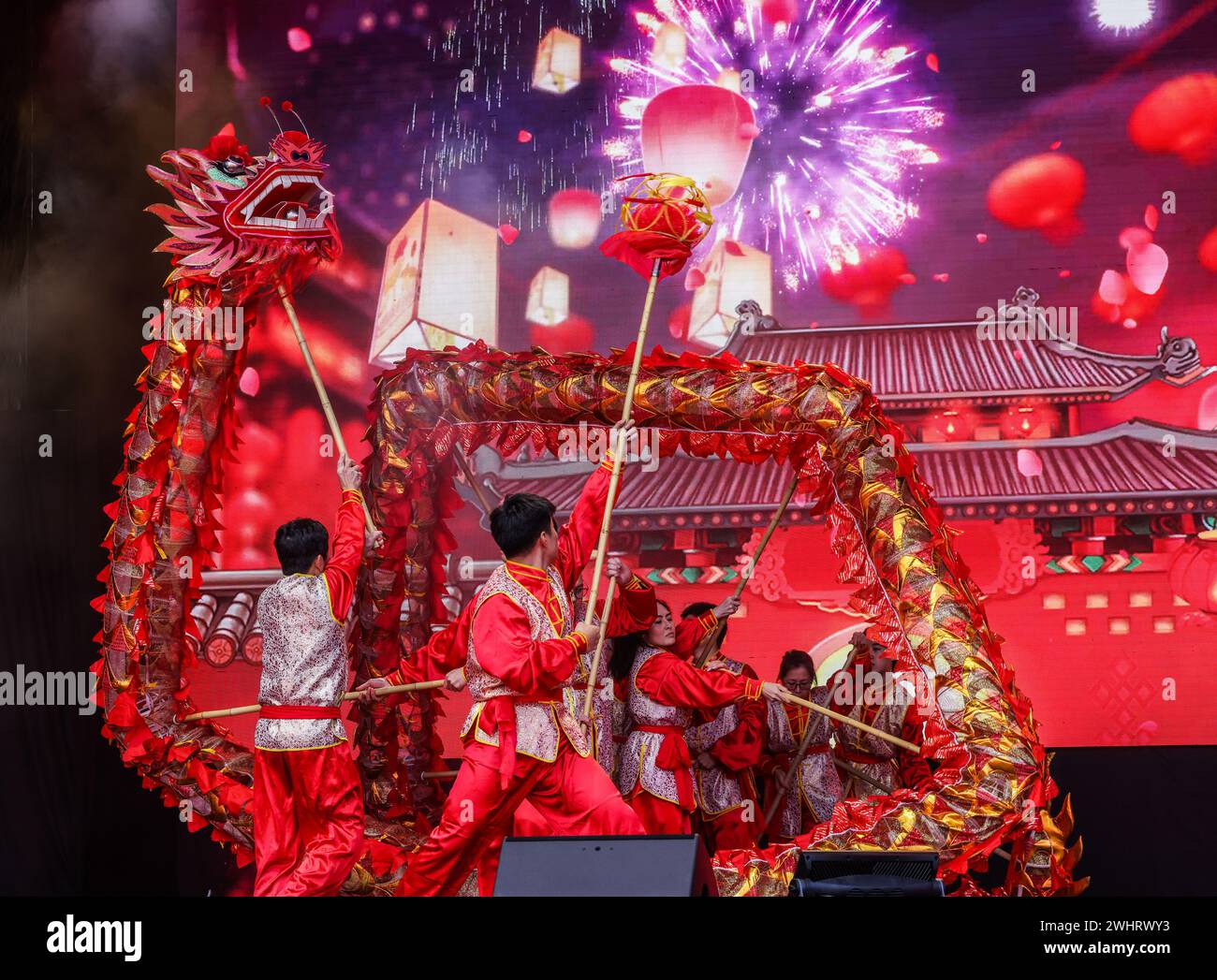 Trafalgar Square London UK 11 Feb 2024 Trafalgar Square mark the ...