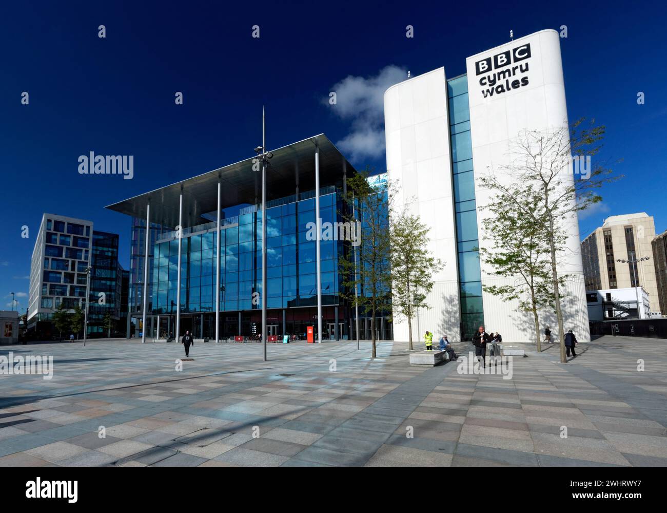 BBC headquarters, Central Square, Cardiff, Wales Stock Photo - Alamy