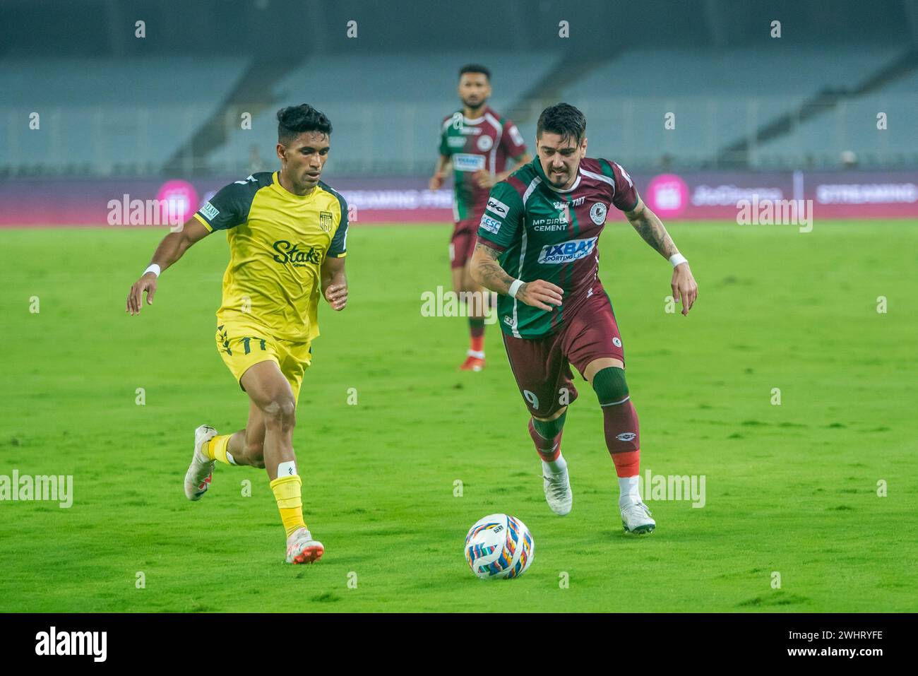 Kolkata, India. 10th Feb, 2024. Mohunbagan Super Giants of Kolkata ...