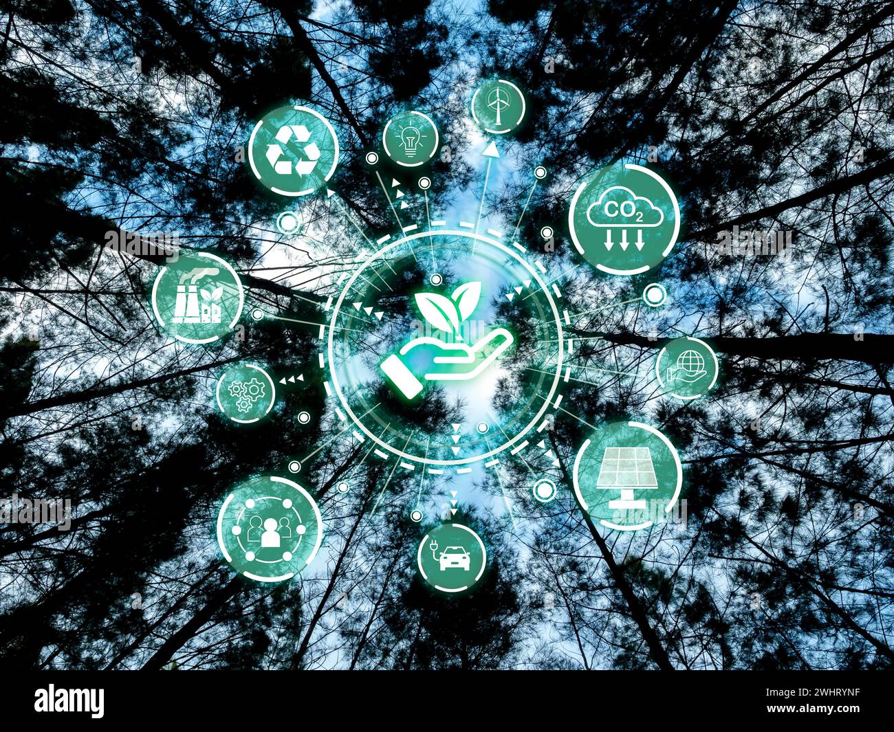 Green energy development, eco environment, save the world ...