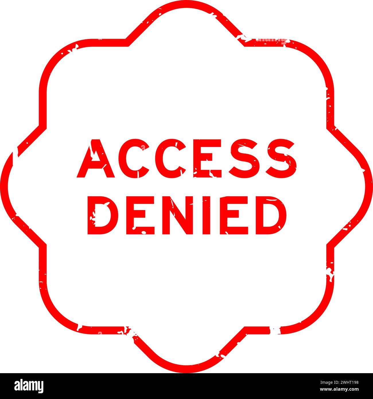 Permission denied word Stock Vector Images - Alamy