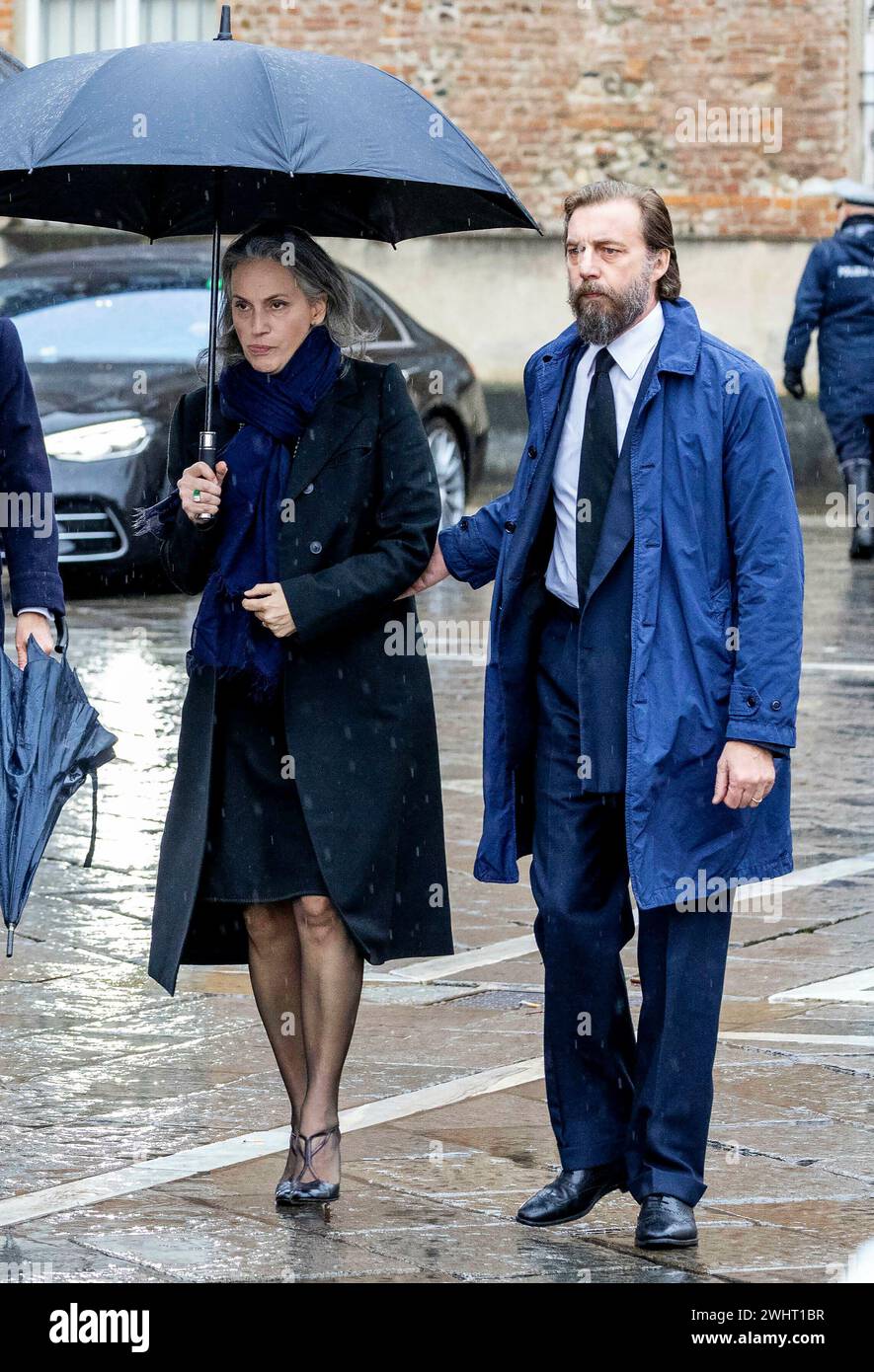 Turin, Italien. 10th Feb, 2024. Prince Aimone de Savoia-Aoste with wive ...