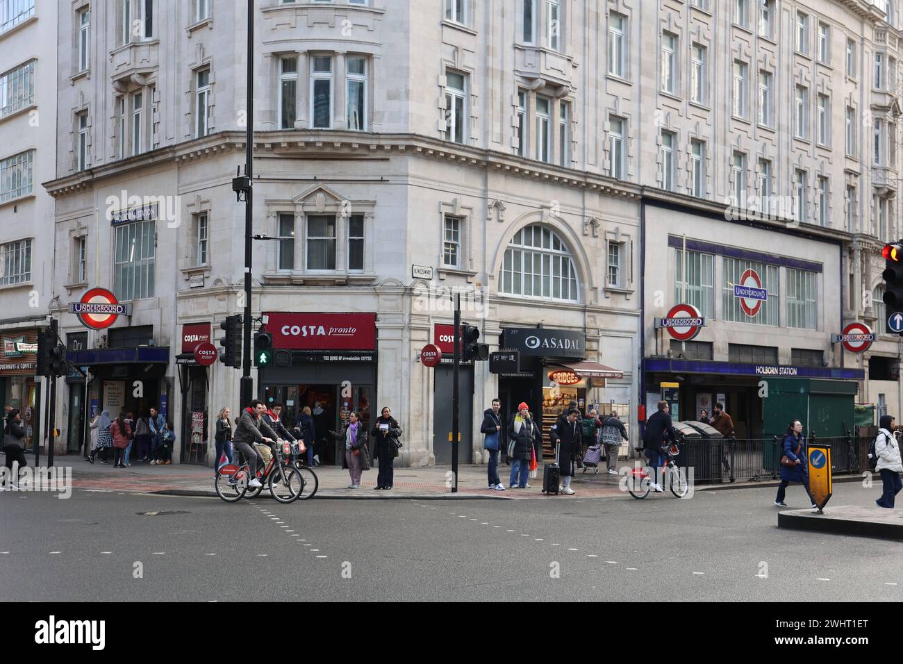 Holborn Underground station entrance Stock Photo - Alamy