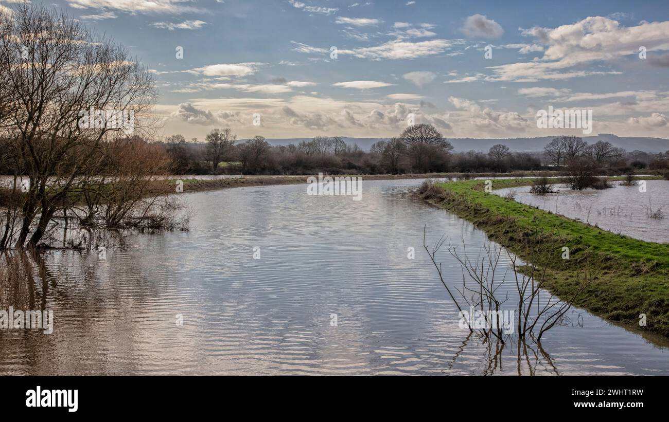 River Adur overflows Stock Photo - Alamy