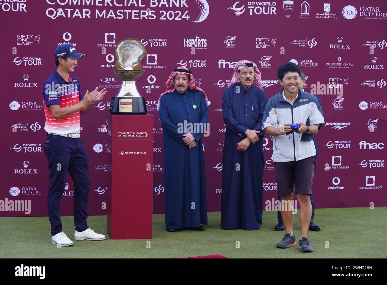 Japan’s Rikuya Hoshino caddie delights after receiving his caddie award from His Excellency Mr ...
