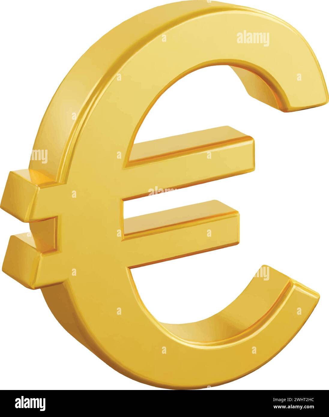 Gold Colored Euro Symbol Stock vector Stock Vector Image & Art - Alamy
