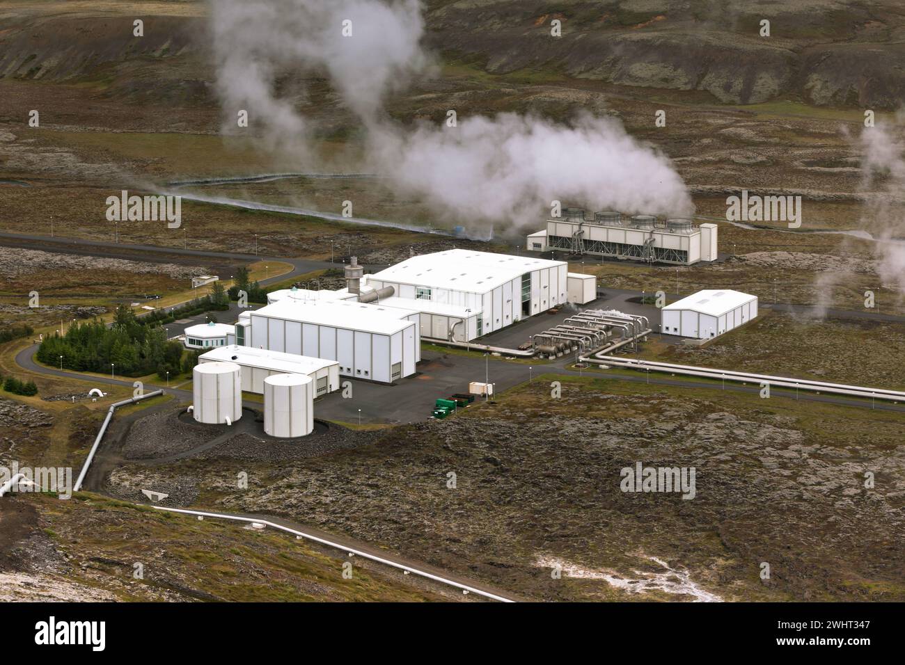 Geothermal Power Station in Iceland Stock Photo - Alamy