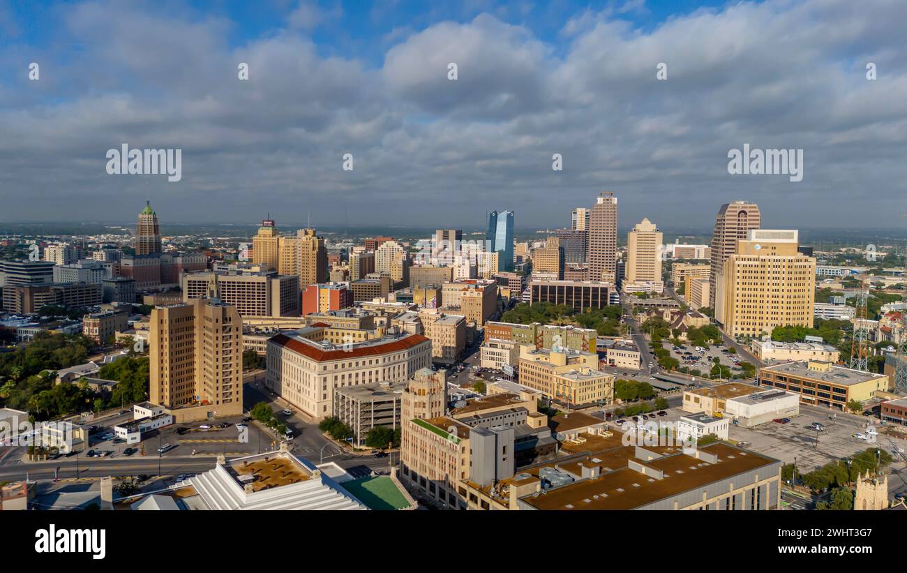 Aerial View Of The City Of San Antonio, Texas Stock Photo - Alamy